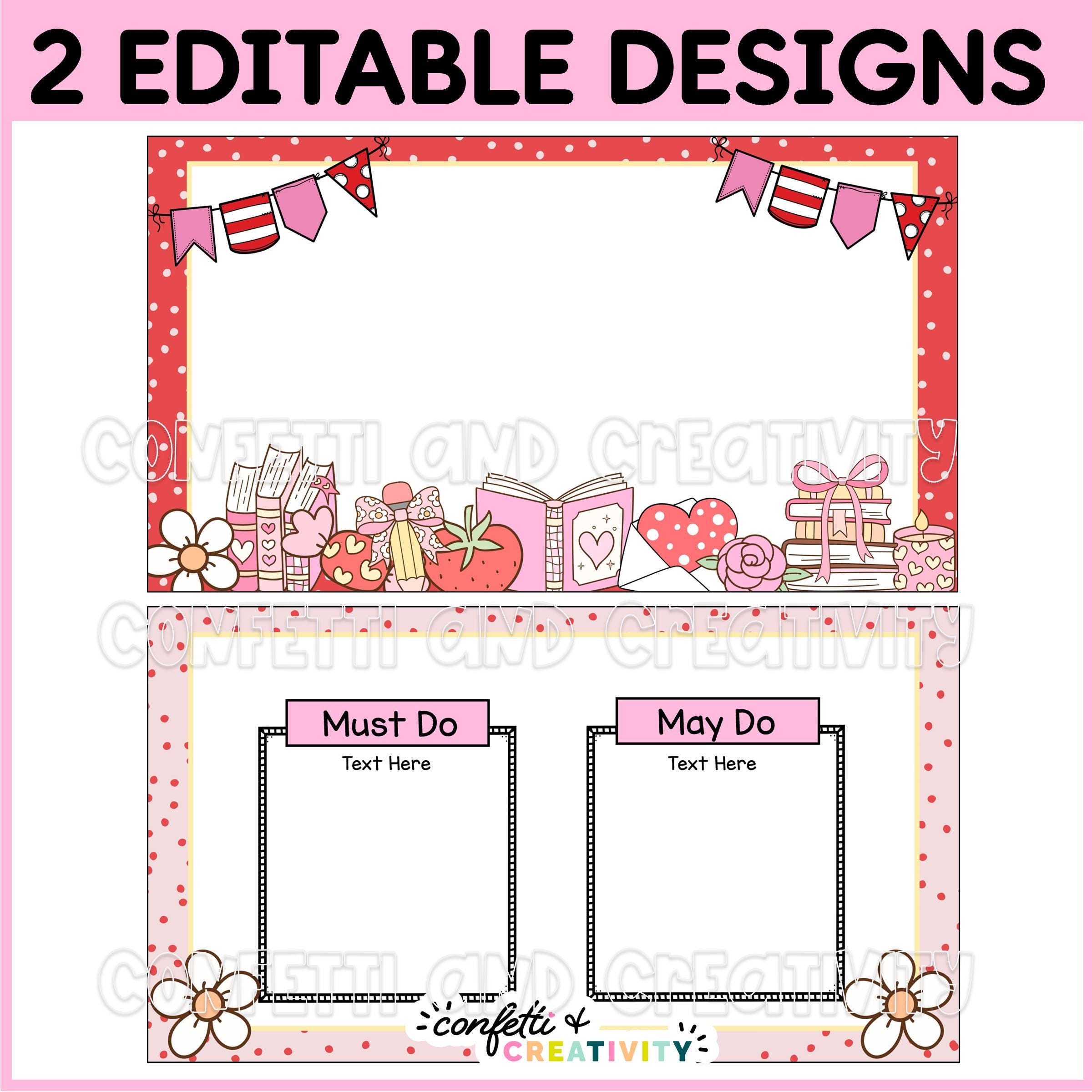 Valentine Classroom Google Slide Templates | Morning Slides (digital ...