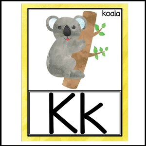 Classroom Picture Alphabet Posters: Colorful Classroom Decor (digital ...