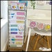 Bright 10 Drawer Rolling Cart Labels Teacher Trolley Labels Teacher ...
