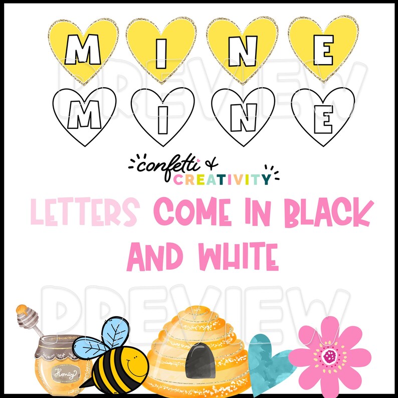 BEE MINE Valentine's Bulletin Board Valentine's Day - Etsy