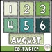 Nature Classroom Calendar Pack: Pocket Chart Calendar (digital Download ...