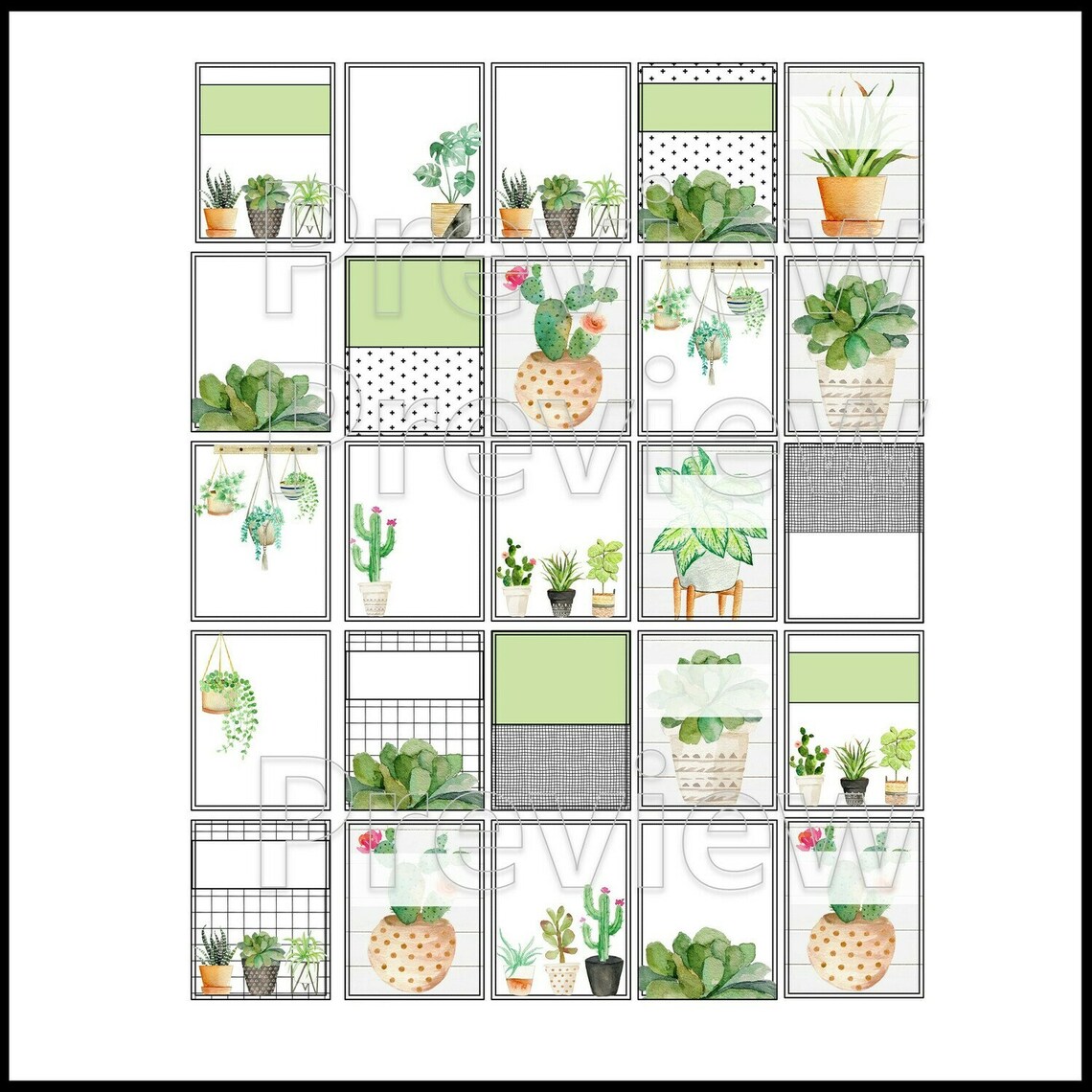 Teacher Binder Covers and Spines Plant Binder Covers - Etsy