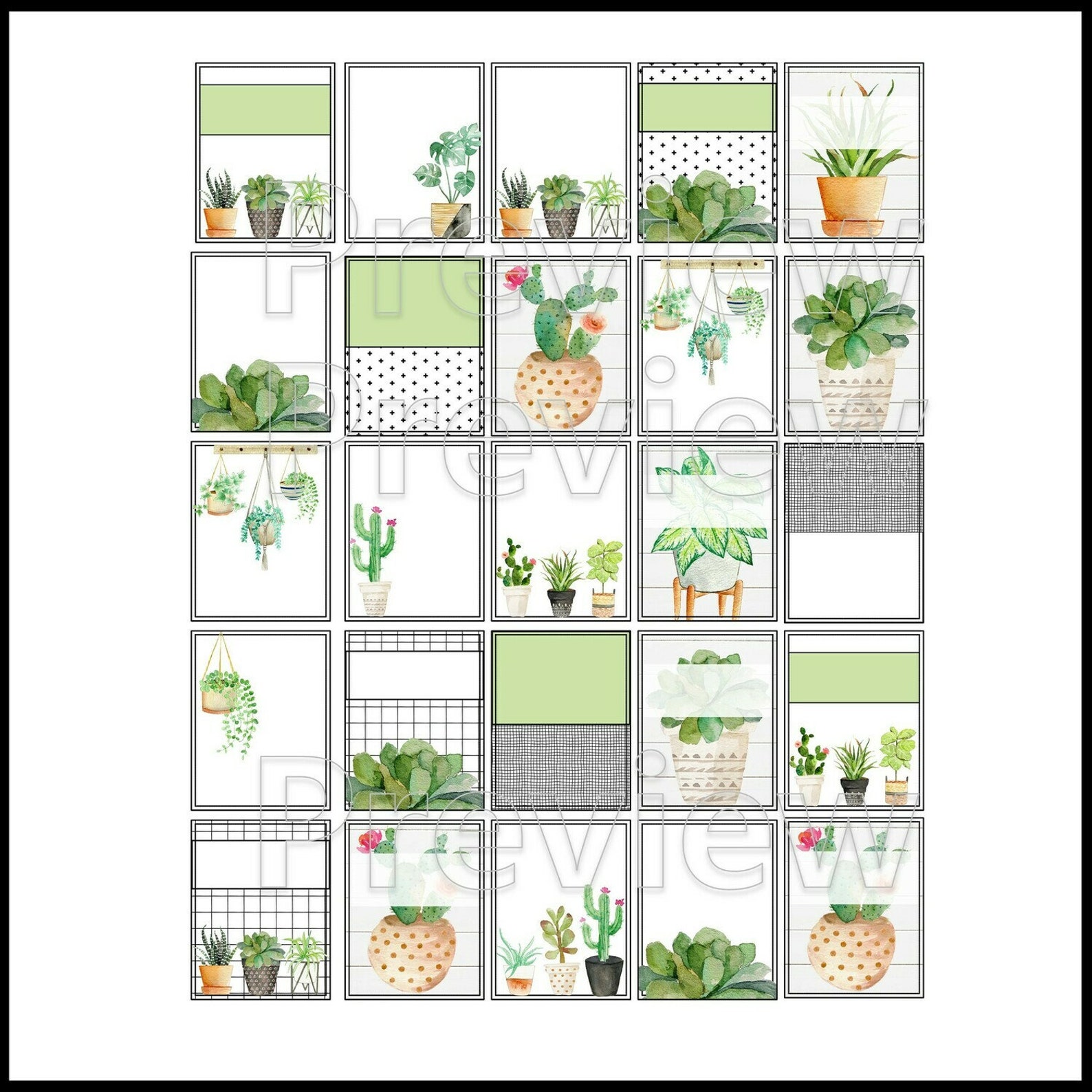 Teacher Binder Covers and Spines Plant Binder Covers - Etsy