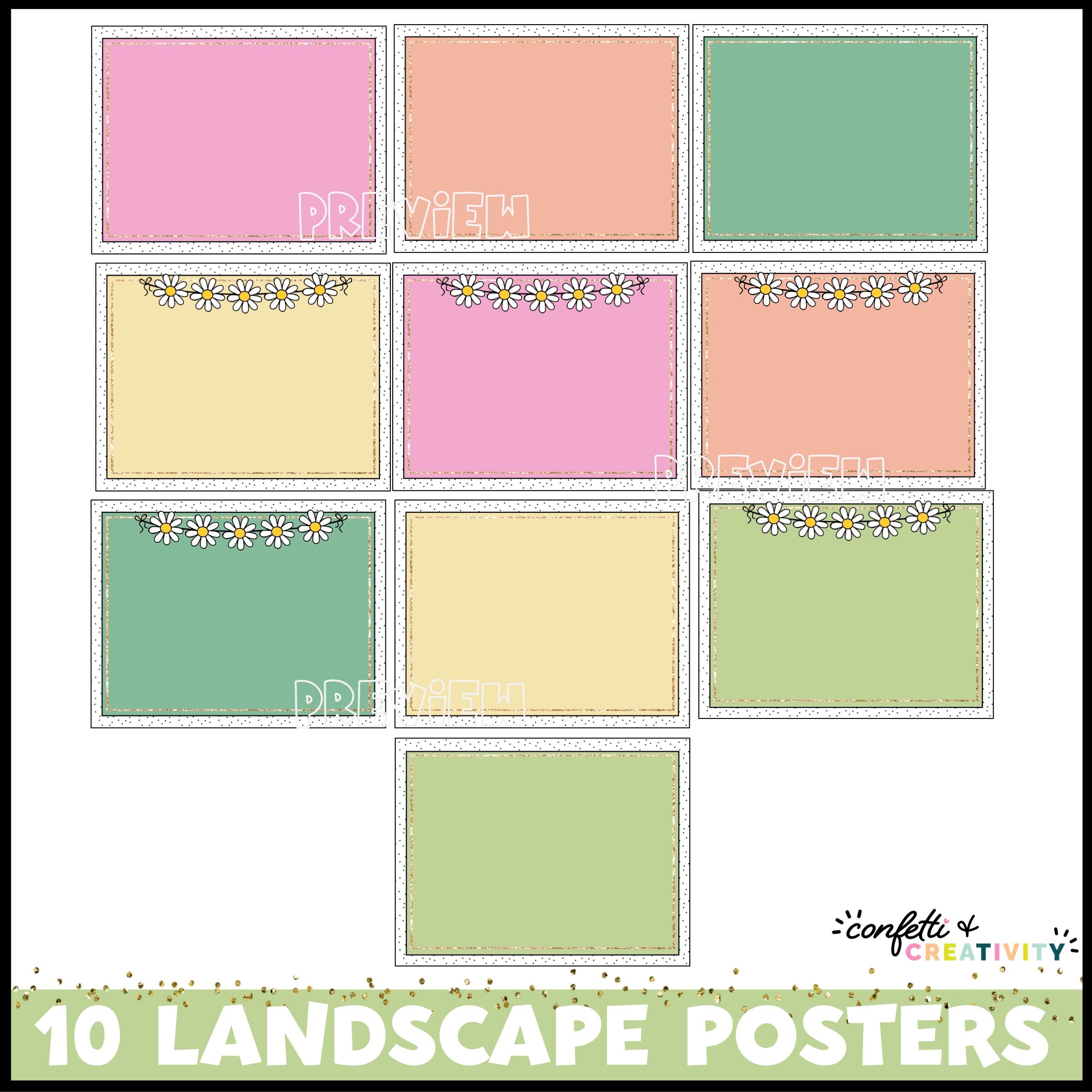 Retro Editable Classroom Posters: Colorful Decor (digital Download) - Etsy