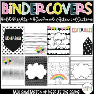 Bright Classroom Decor Bundle: Black & White Theme (digital Download ...