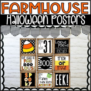 FARMHOUSE Classroom Holiday Posters Bundle | Classroom Decor Bundle ...
