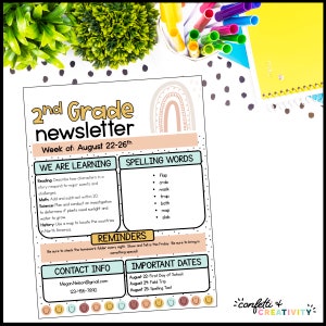 EDITABLE Neutral Classroom Newsletter | Teacher Newsletter Template ...