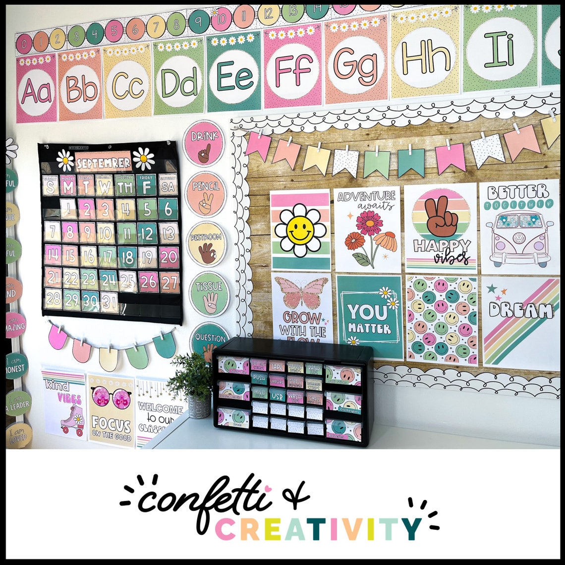Retro Classroom Decor Bundle Teacher Classroom Decor - Etsy