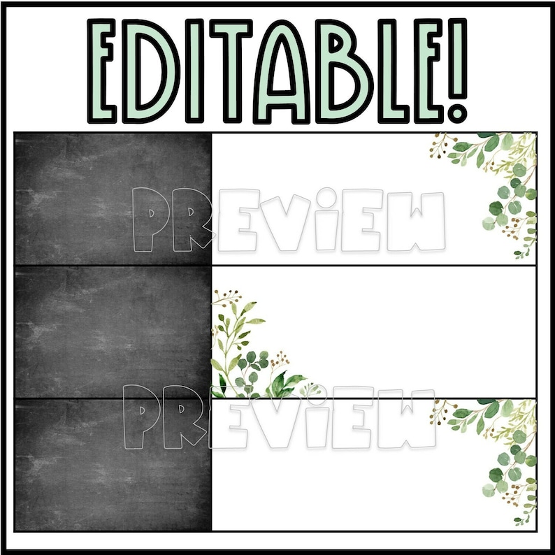 Farmhouse Classroom Schedule Cards: Editable Elementary Decor (digital ...