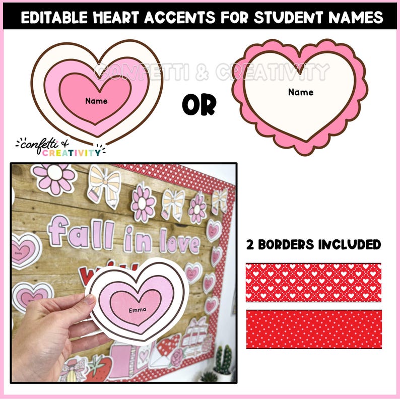 Valentine's Day Bulletin Board: February Classroom Decor (digital ...