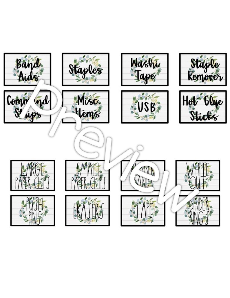 Farmhouse Teacher Toolbox Labels: Editable Classroom Decor (digital ...
