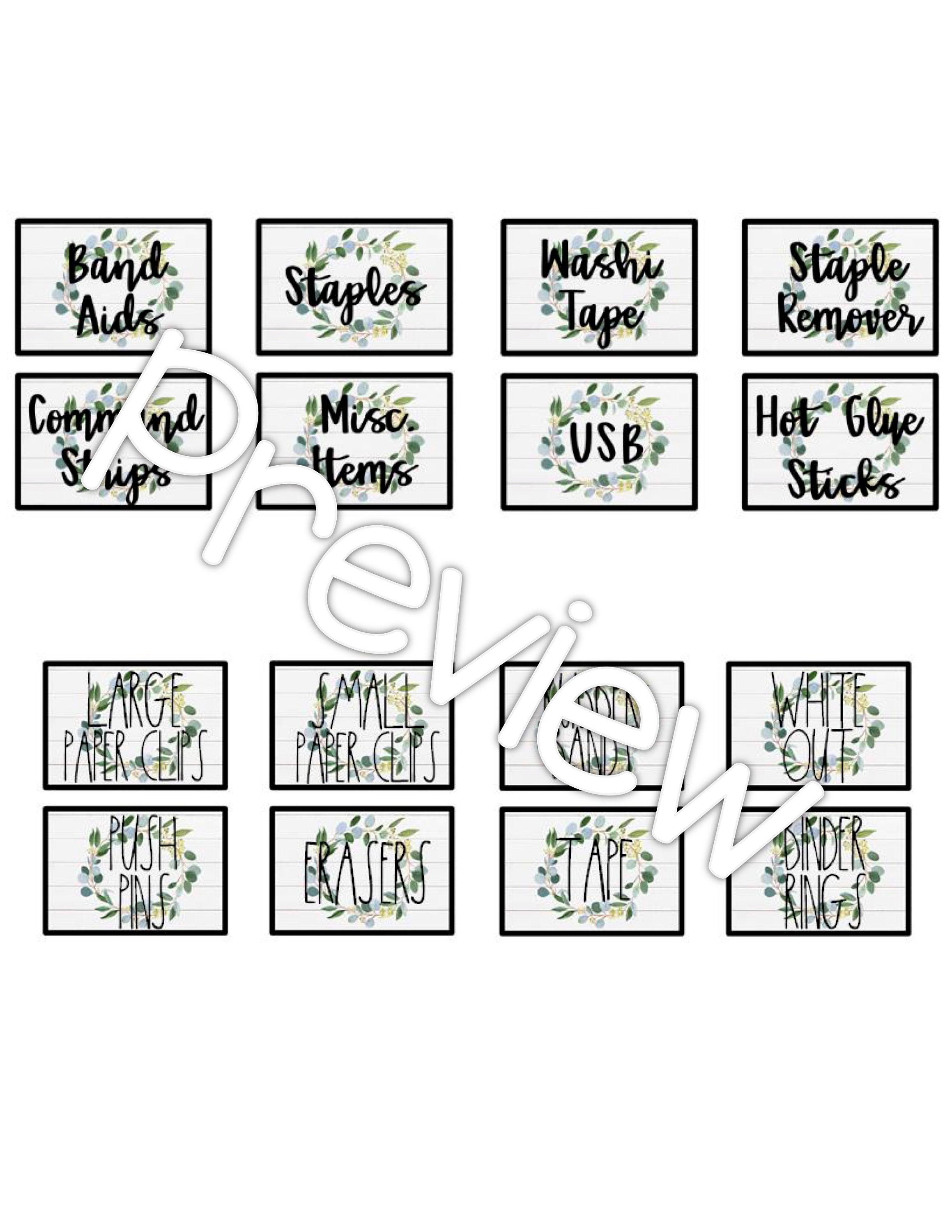 Farmhouse Teacher Toolbox Labels: Editable Classroom Decor (digital ...
