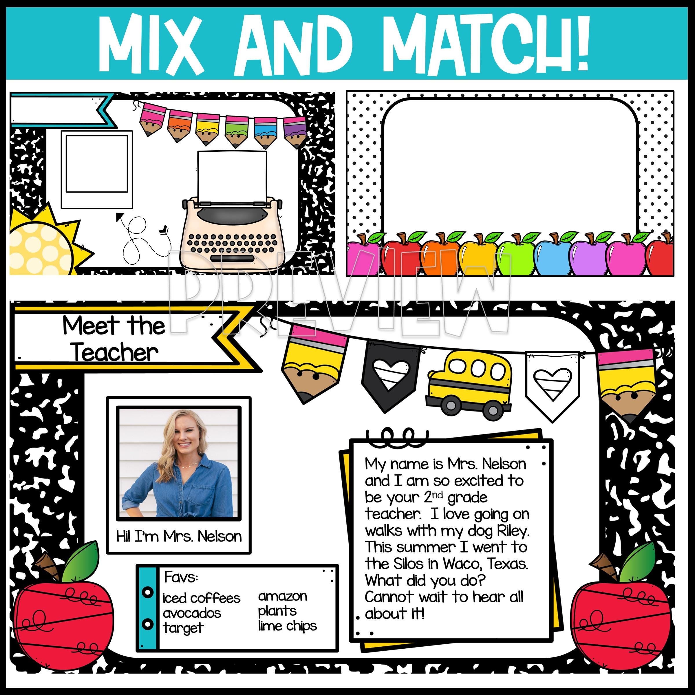 Bright Classroom Google Slides Template: Editable Teacher Decor ...