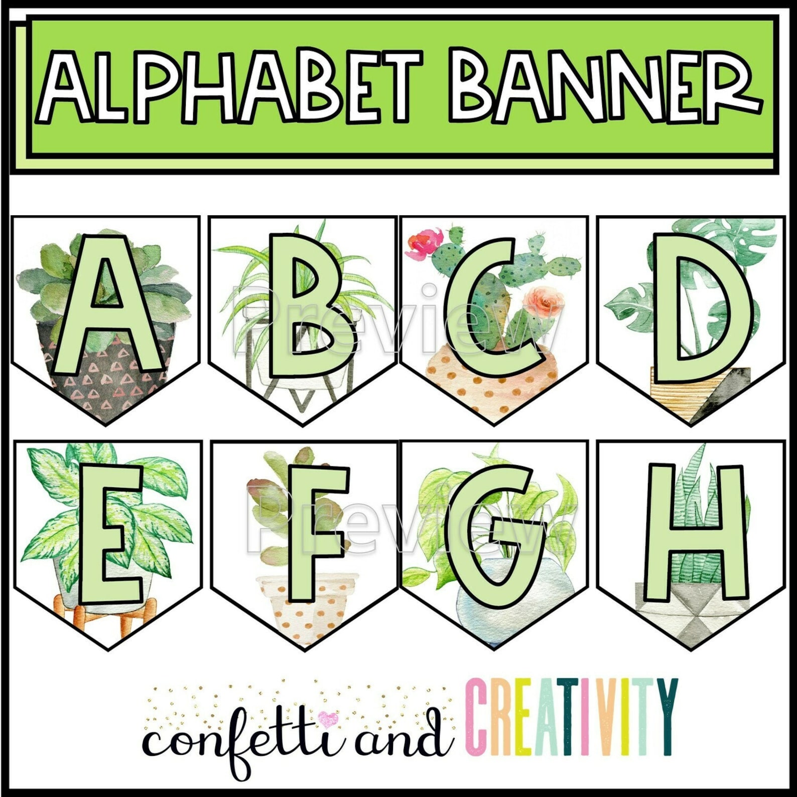 Plant Classroom Decor Bundle: Succulent Theme (digital Download) - Etsy