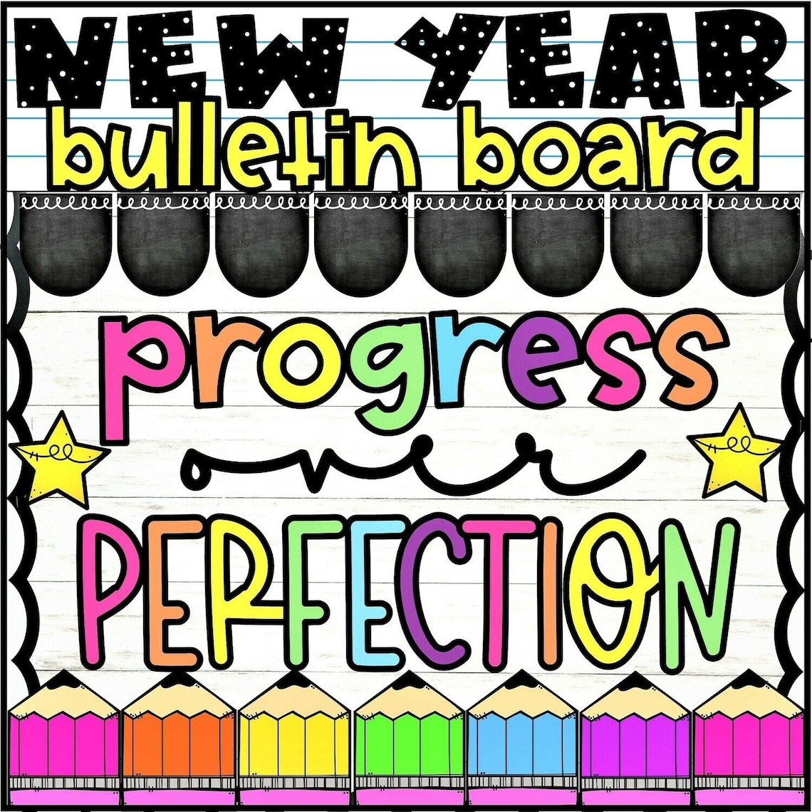 NEW YEARS Bulletin Board January Bulletin Board Classroom - Etsy