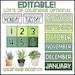 Plant Classroom Calendar Pack Pocket Chart Calendar Cards - Etsy