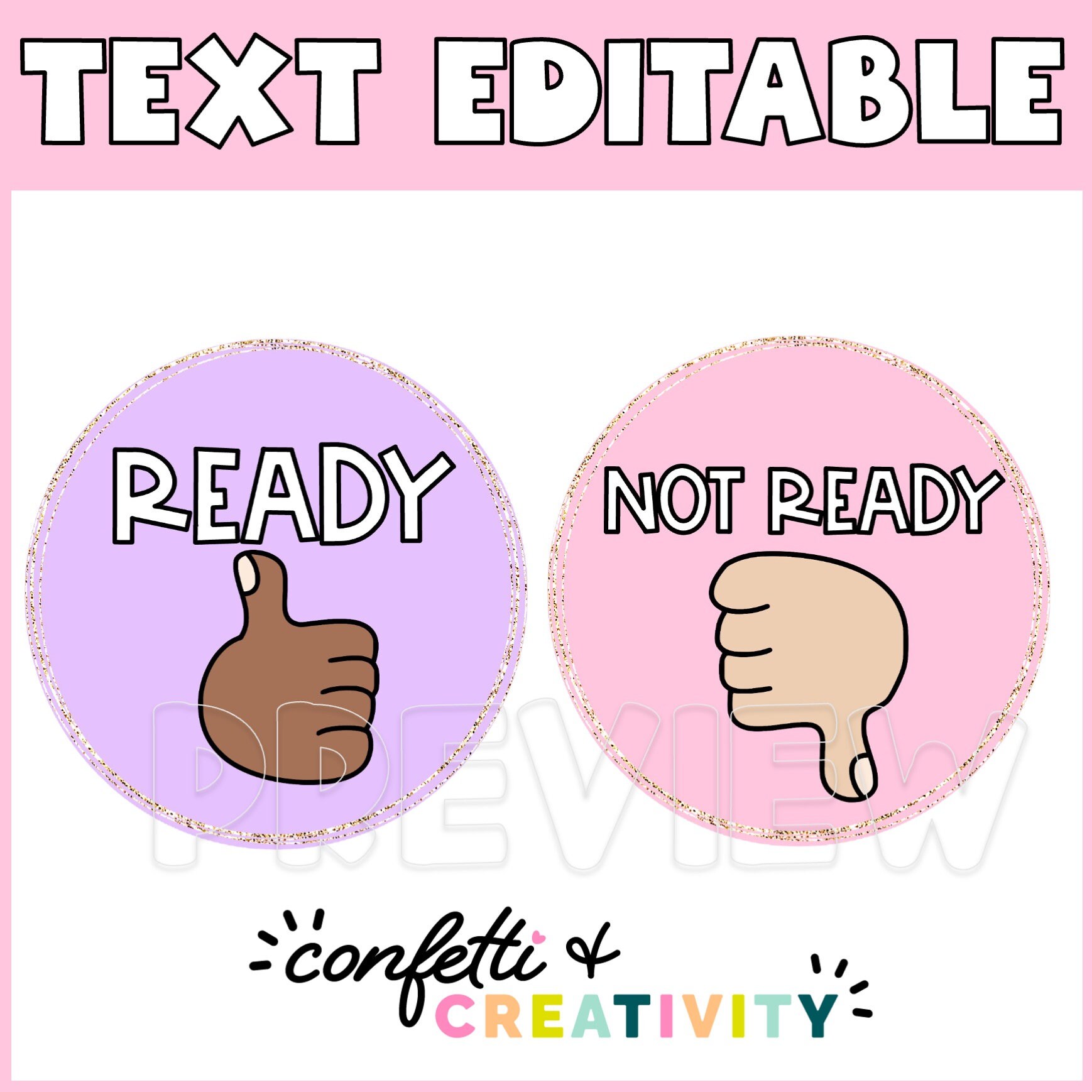 Pastel Hand Signal Classroom Posters: Multicultural Decor (digital ...