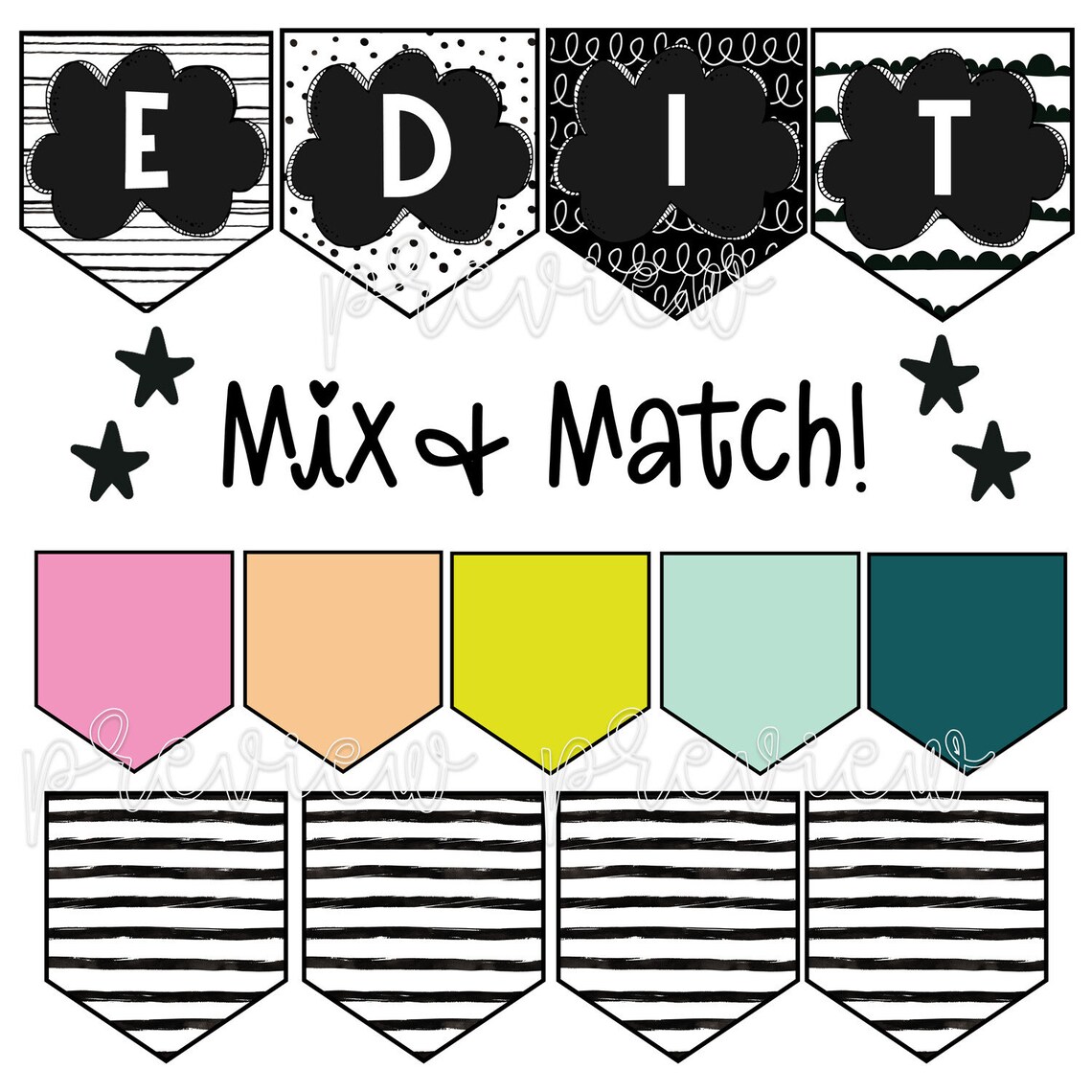 Editable Classroom Welcome Banner Bold Brights Classroom - Etsy