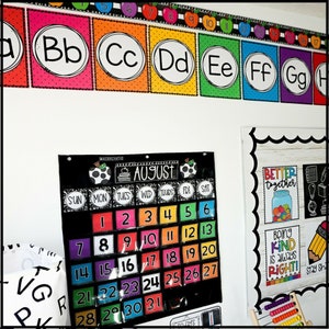 Colorful Alphabet Posters: Elementary Classroom Decor (digital Download ...