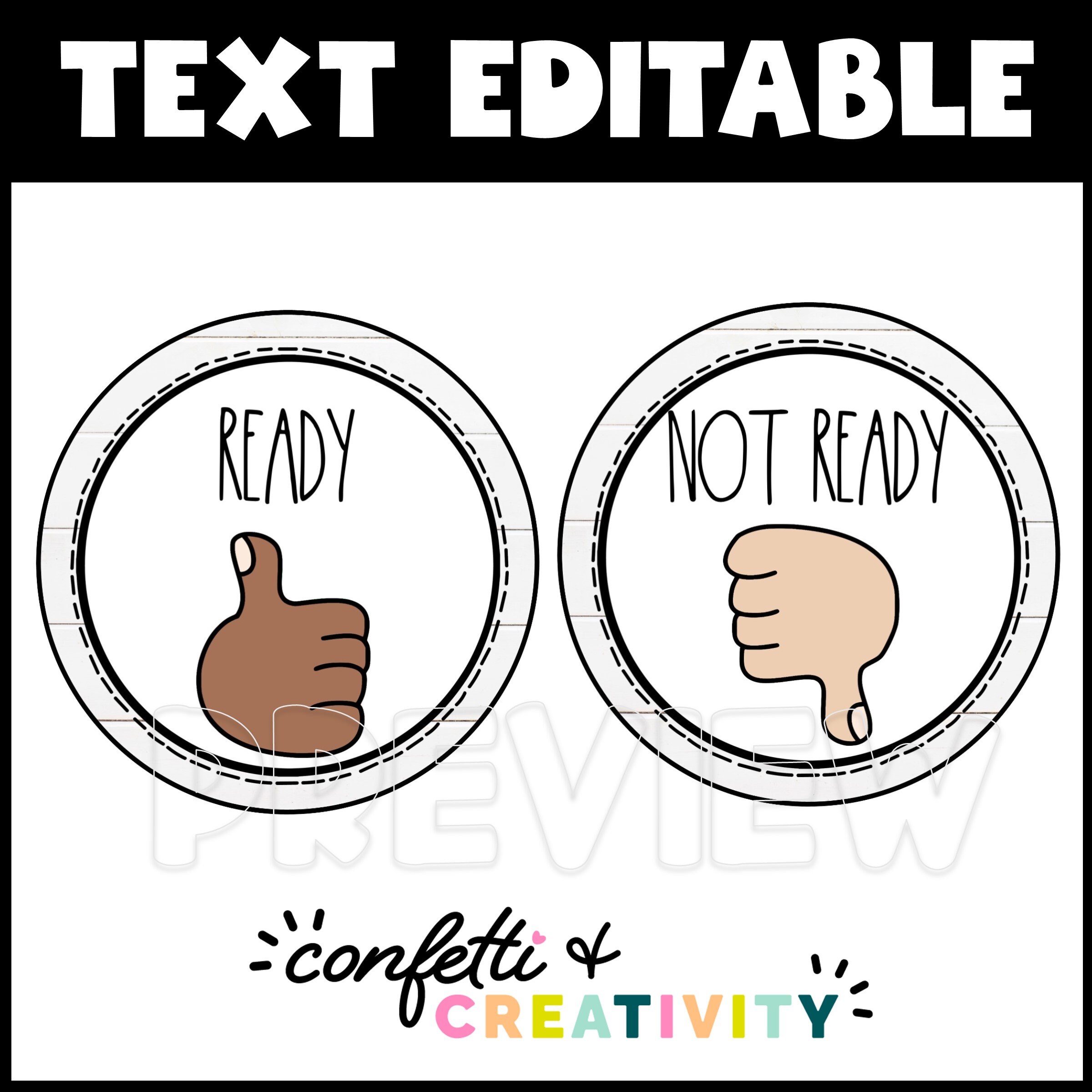 Farmhouse Classroom Hand Signal Posters (digital Download) - Etsy