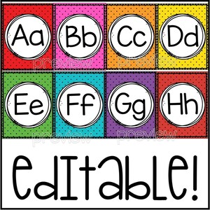Bright Alphabet Posters for the Classroom | Classroom Decor | Colorful ...