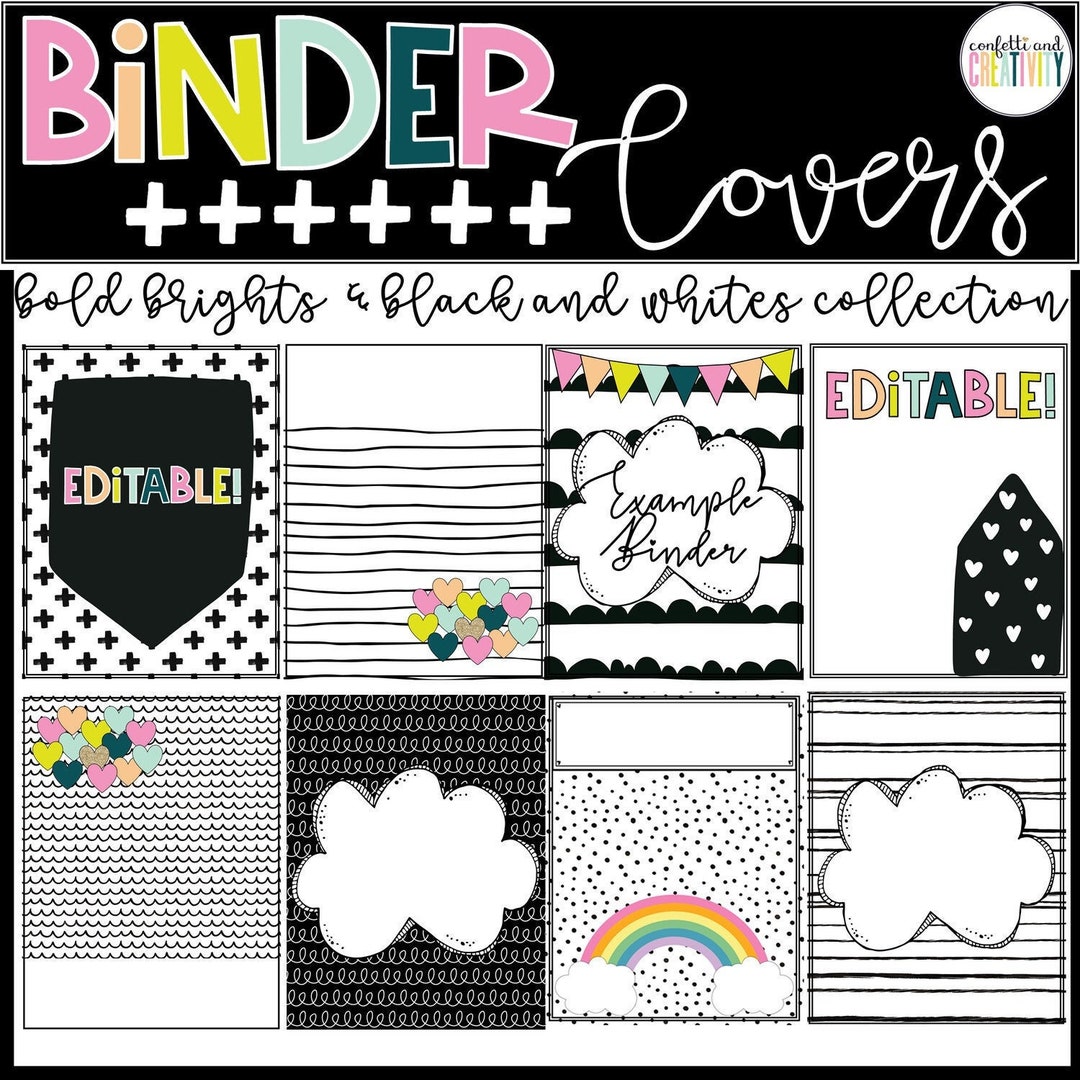 Editable Classroom Binder Covers and Spines: Elementary Classroom Decor ...