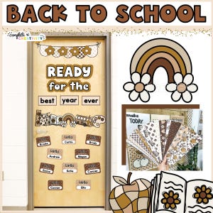 Neutral Back to School Door Decor Kit (digital Download) - Etsy