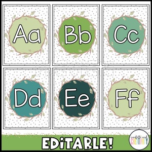 Nature Alphabet Posters for the Classroom | Classroom Decor | Nature ...