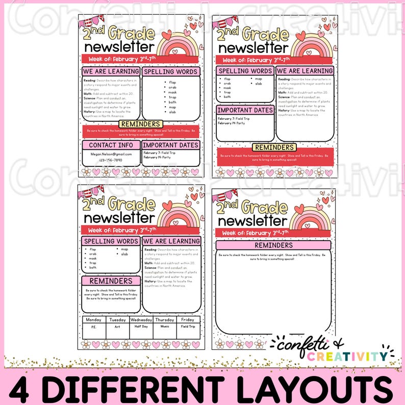Editable Valentine's Day Classroom Newsletter Template (digital ...