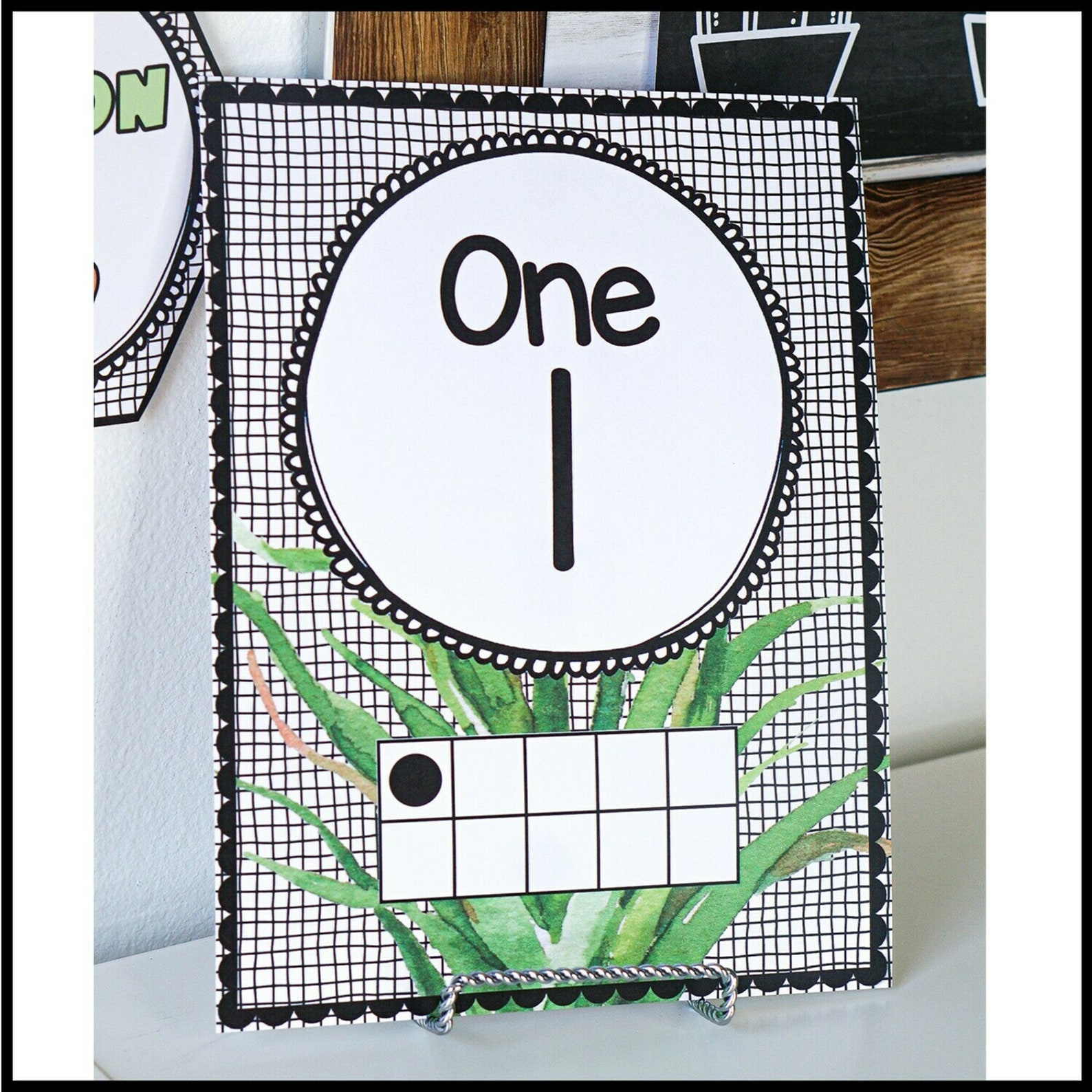 Plant Classroom Number Posters: Ten Frames 0-20 (digital Download) - Etsy