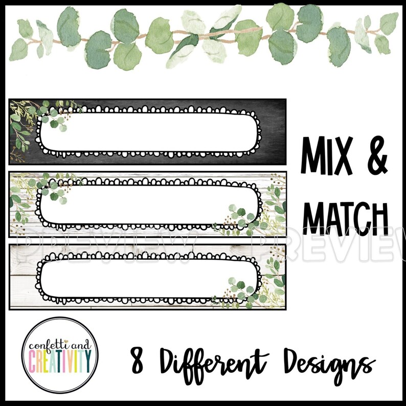 10 Drawer Cart Labels for the Classroom Modern Farmhouse - Etsy