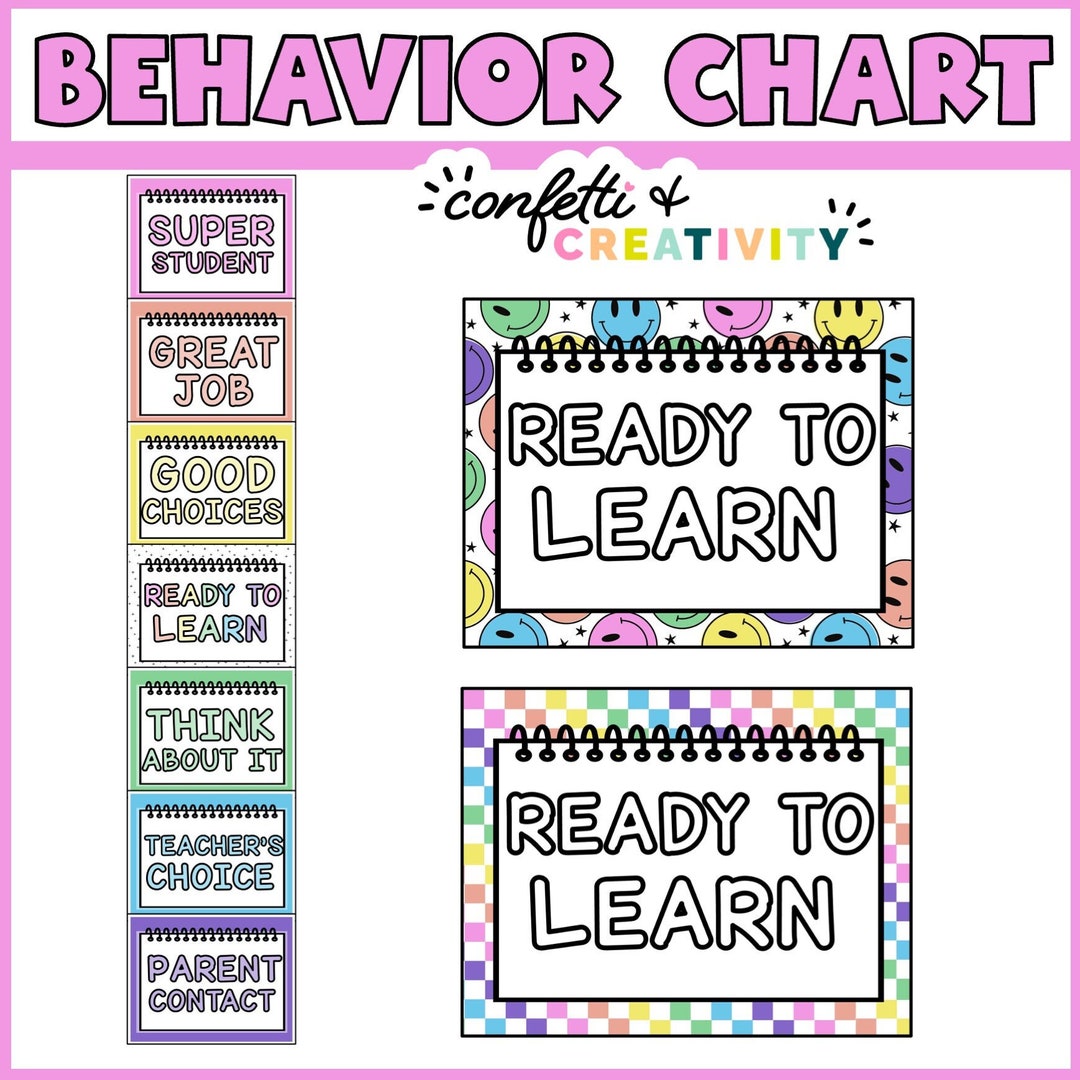 Classroom Behavior Chart | Classroom Behavior Management | Bright ...