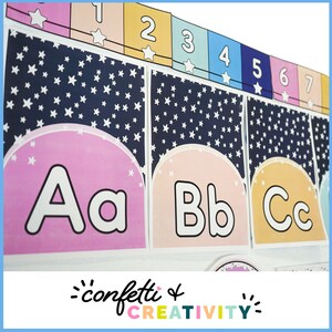 Space Classroom Number Line | Space Classroom Decor | Number Line for ...