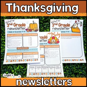 Holiday Classroom Newsletter Bundle | Editable School Newsletter ...