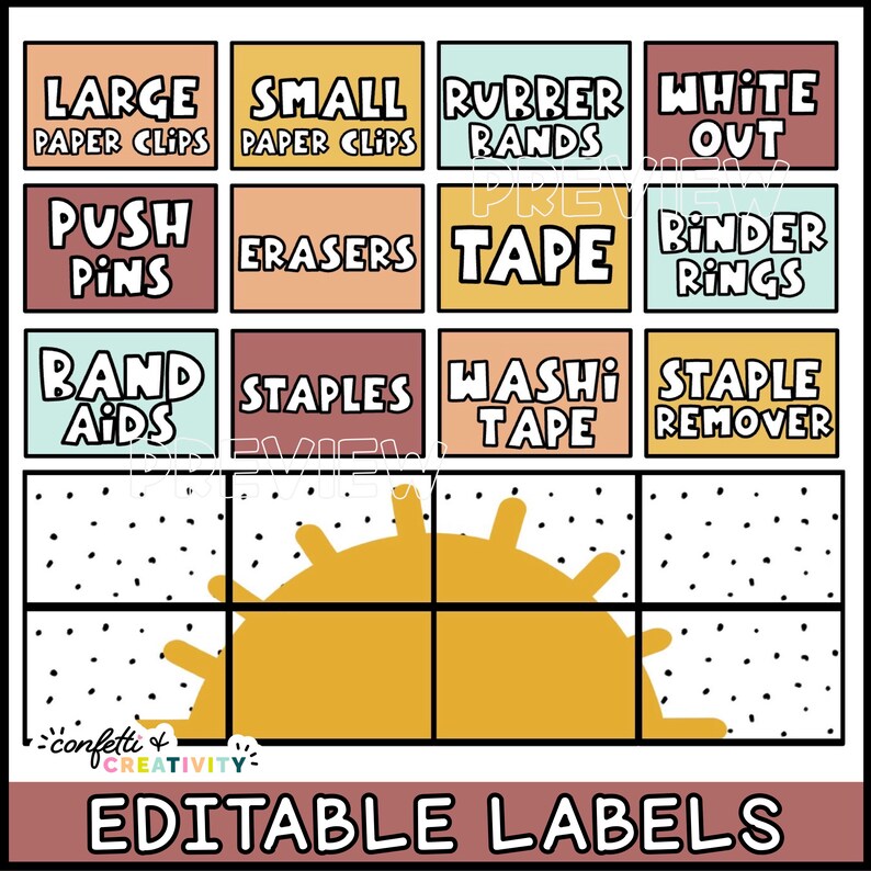 Neutral Teacher Toolbox Labels: Editable Elementary Classroom Decor ...