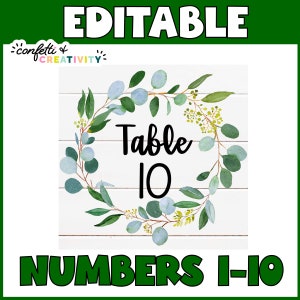Farmhouse Classroom Table Numbers | Farmhouse Classroom Decor ...
