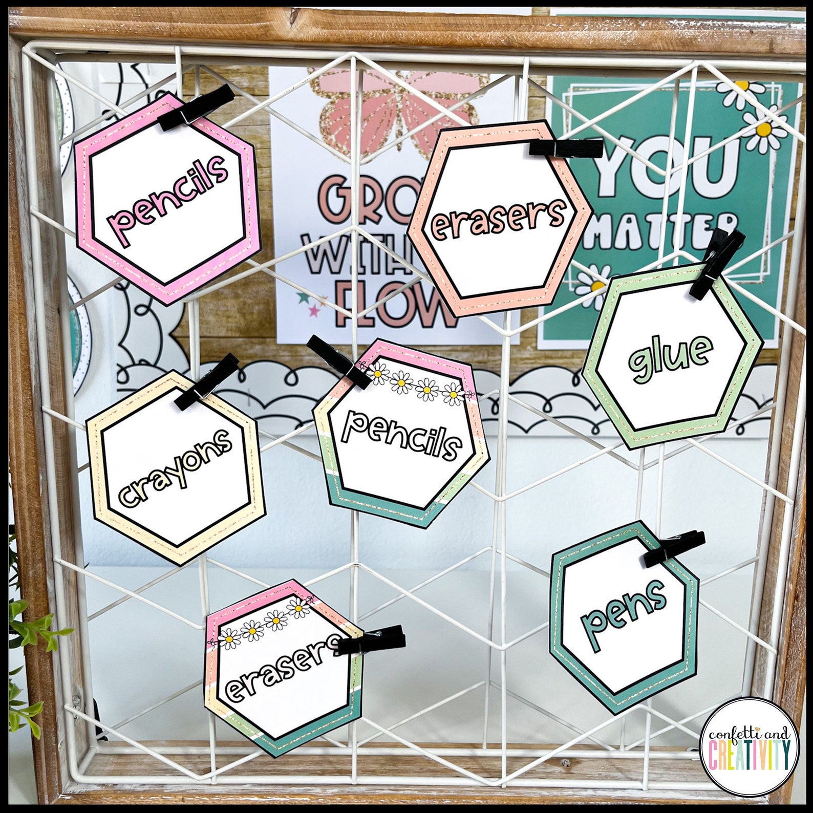 Editable Classroom Labels Retro Classroom Labels Colorful - Etsy