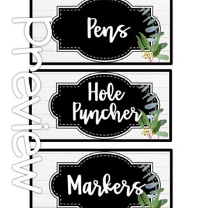 Farmhouse Teacher Toolbox Editable Labels | Farmhouse Classroom Decor ...