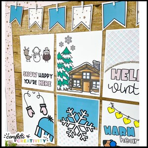 Winter Bulletin Board Posters | Winter Classroom Decor | December ...