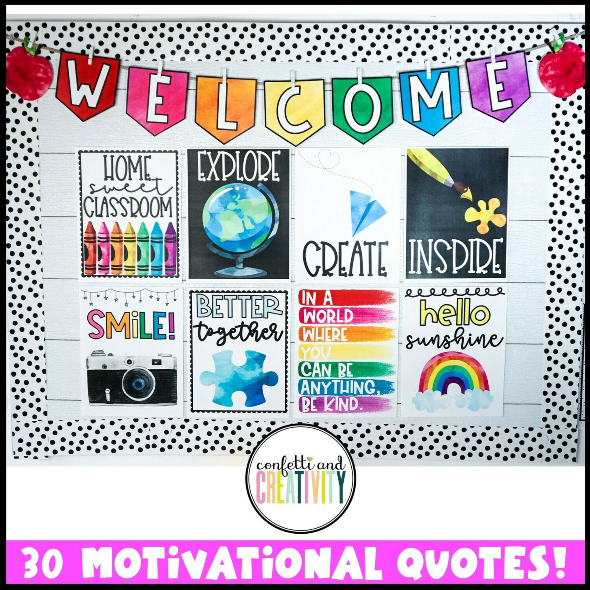 Printable Classroom Quote Posters: Growth Mindset Elementary Decor ...