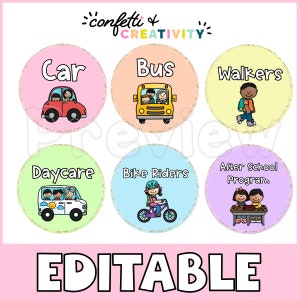 Pastel How We Go Home Dismissal Chart Template | How We Go Home ...