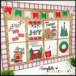 Christmas Classroom Posters: December Bulletin Board Decor (digital ...
