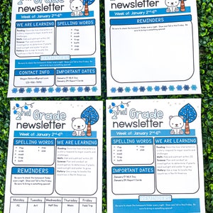 EDITABLE Winter Classroom Newsletter | Teacher Newsletter Template ...
