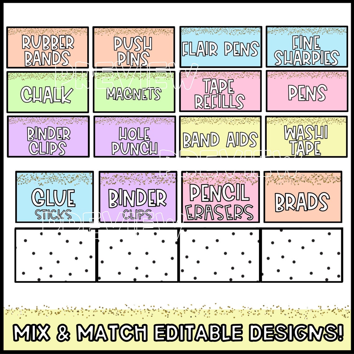 Pastel Teacher Toolbox Labels: Editable Classroom Decor (digital ...