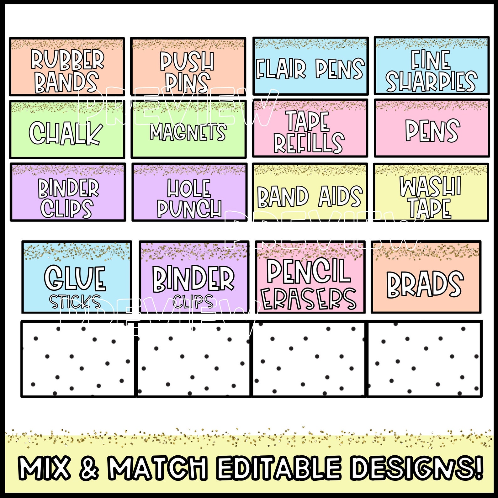 Pastel Teacher Toolbox Labels: Editable Classroom Decor (digital ...