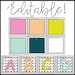 Editable Classroom Labels: Bold Brights Decor (digital Download) - Etsy