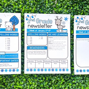 EDITABLE Winter Classroom Newsletter | Teacher Newsletter Template ...