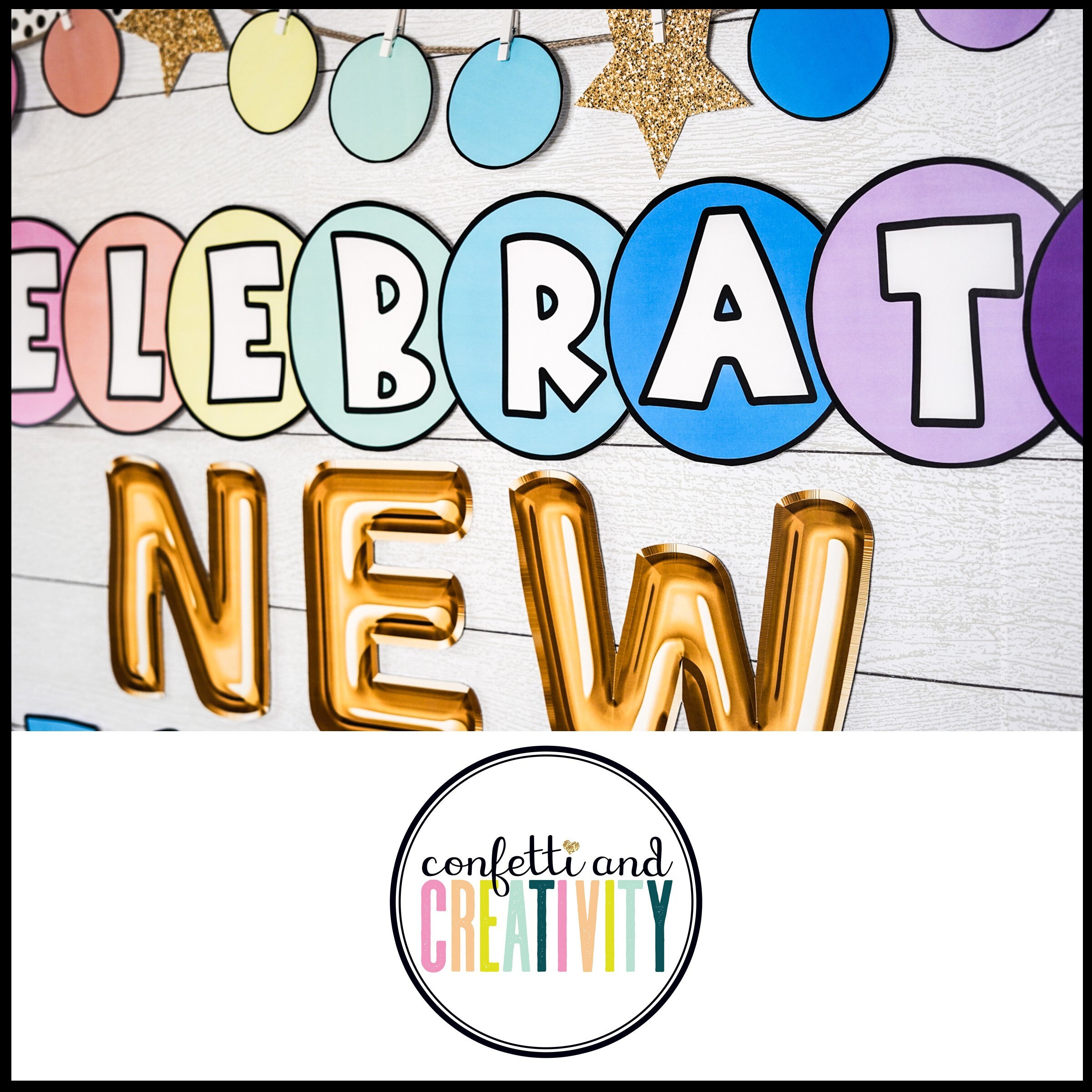 NEW YEARS Bulletin Board January Bulletin Board Classroom - Etsy