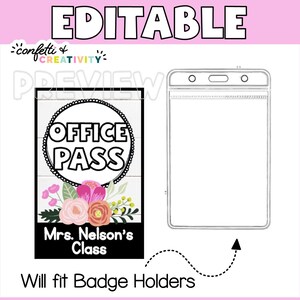 PRINTABLE Classroom Hall Passes | Personalized Classroom Hall Pass ...