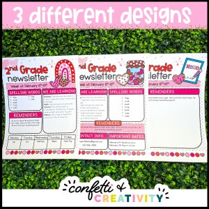 EDITABLE Valentine's Day Classroom Newsletter | Teacher Newsletter ...